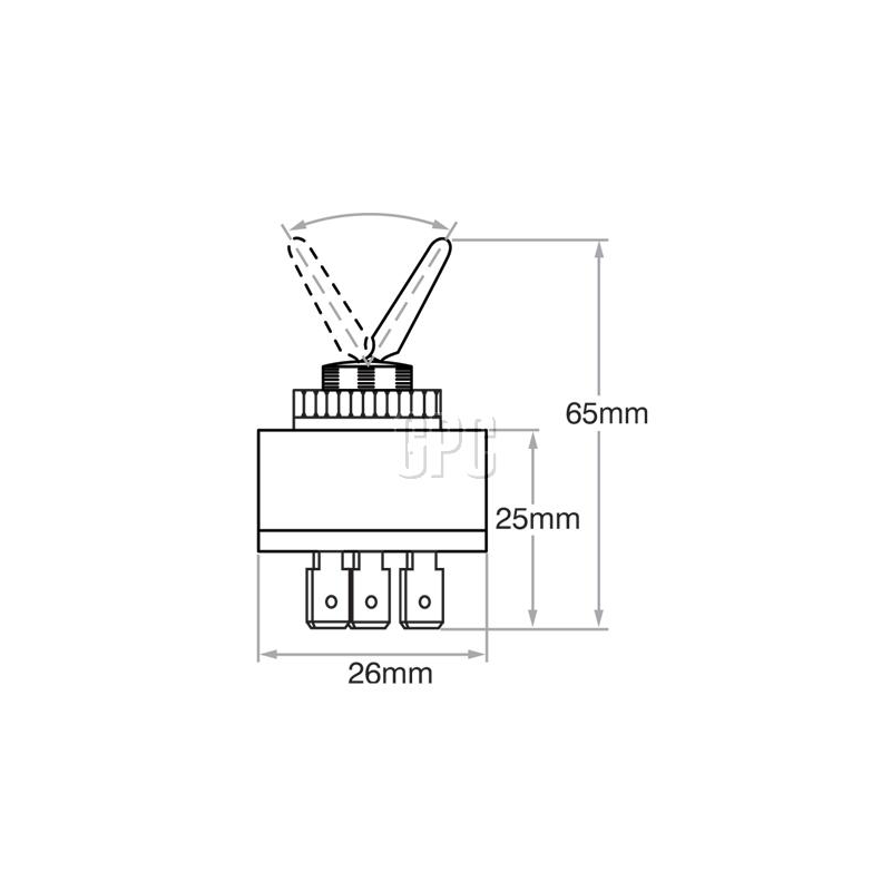 ELECTRICAL SWITCHES ON/OFF TOGGLE SWITCH LED BLUE
