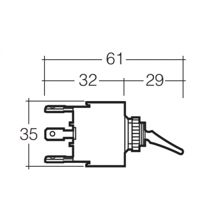 ELECTRICAL SWITCHES ON/OFF TOGGLE SWITCH LED RED