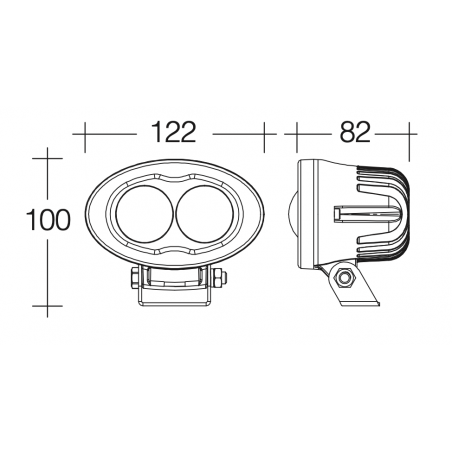 LIGHTING SAFTEY LIGHT BLUE SPOT LED 9 - 110 VOLTS