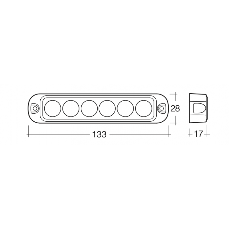 LIGHTING LED STROBE AMBER SURFACE MOUNT 11-30 VOLT