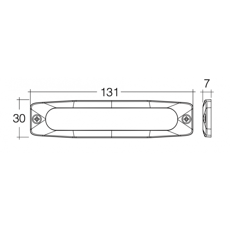 LIGHTING 6 X 1WATT LED STROBE AMBER SURFACE MOUNT 11-30 VOLT