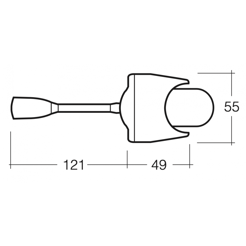 ELECTRICAL INDICATOR SIGNAL SWITCH 12/24 VOLT WITH GREEN ILLUMINATED SIGNAL