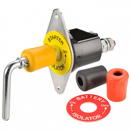 BATTERY ISOLATOR ON-OFF WITH LOCK-OUT