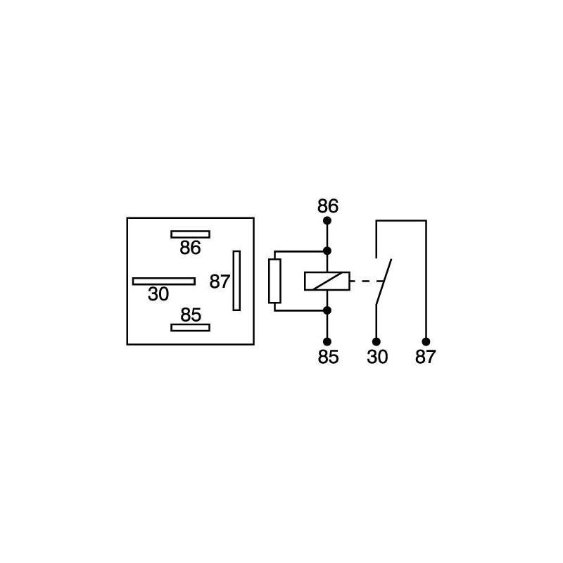 ELECTRICAL NORMALLY OPEN CONTACTS 24 VOLT 4-PIN 30 AMP WITH RESISTOR