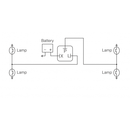 ELECTRICAL ALTERNATING FLASHER CAN 12 VOLT 3-PIN