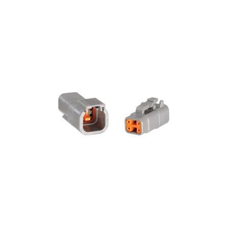 NARVA DTM DEUTSCH CONNECTOR KIT M/F 4 WAY 7.5A RATING SIZE 20 TERMINALS
