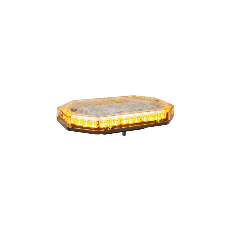 LED AUTOLAMP AMBER LIGHT BOX CLEAR LENS LOW PROFILE MOUNT