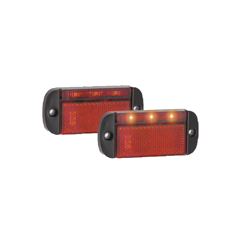 LIGHT LED AUTOLAMPS LED REAR END OUTLINE MARKER LAMP WITH INBUILT REFLECTOR