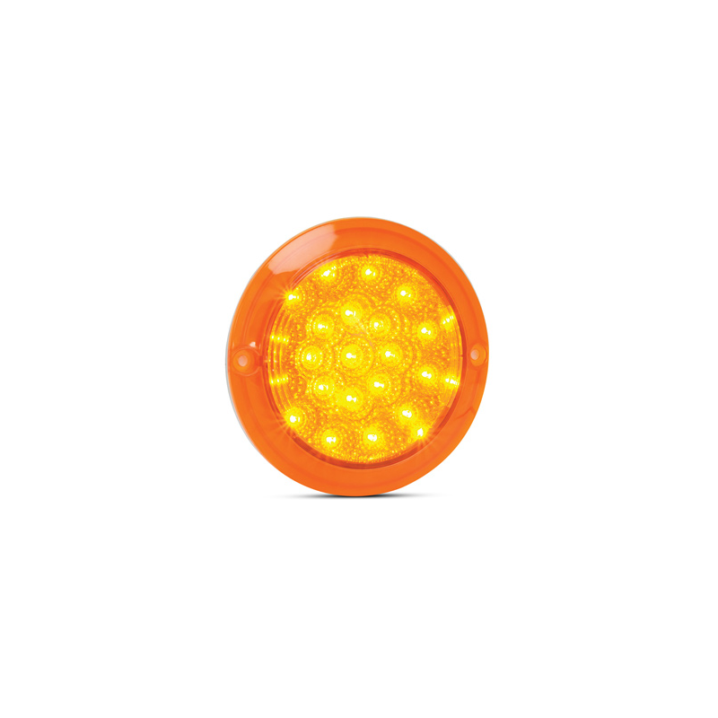 LIGHT LED AUTOLAMPS ROUND INDICATOR LAMP WITH AMBER LENS 13