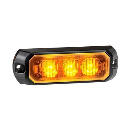 LIGHTING LED STROBE AMBER 12 OR 24 VOLT PERMANENT MOUNT