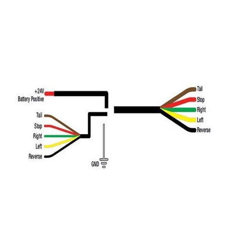 ELECTRICAL TRAILER LIGHTING REDUCER 5 CIRCUITS