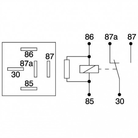 ELECTRICAL CHANGE OVER MINI RELAY 24 VOLT 30/40 AMP 5-PIN