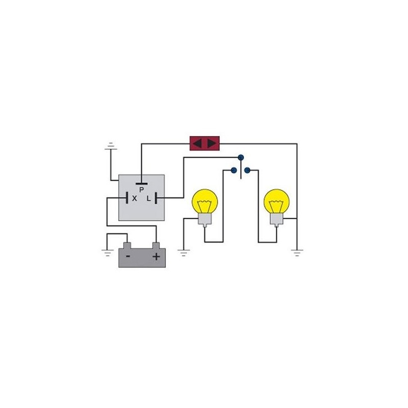 ELECTRICAL FLASHER RELAY 12 VOLT 3-PIN 128 WATT