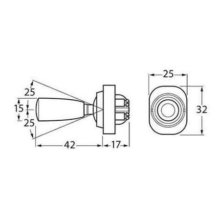 ELECTRICAL SWITCHES GREEN ILLUMINATED INDICATOR SWITCH