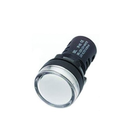 LIGHTING LED PILOT LAMP WHITE 12 VOLT 22MM OPENING