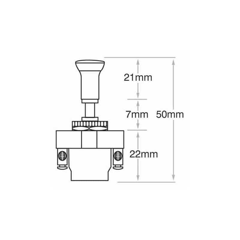 ELECTRICAL SWITCHES PUSH-PULL ON - OFF 12 VOLT