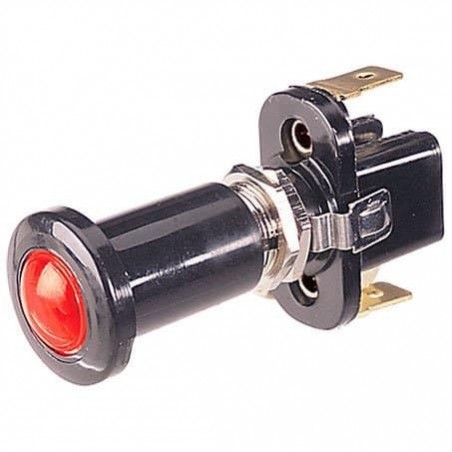 ELECTRICAL SWITCHES PUSH-PULL ON - OFF ILLUMINATED RED