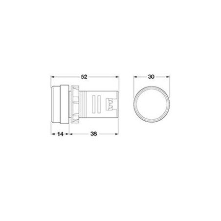 LIGHTING PILOT LIGHT LED RED 24 VOLT SCREW ON TERMINALS