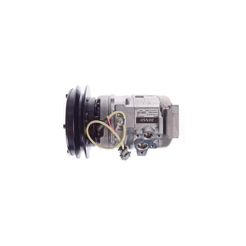 AIR- CON COMPRESSOR SUIT KOMATSU HITACHI TOYOTA GENUINE DENSO 24 VOLT ...