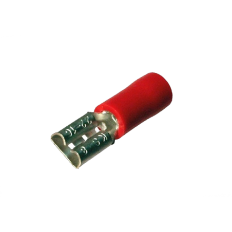 CRIMP TERMINALS RED FEMALE BLADE TERMINALS