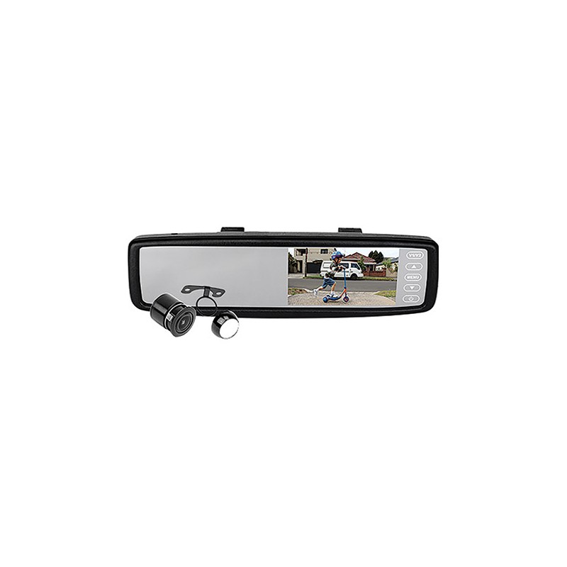 KIT MONITOR AXIS REAR VIEW MIRROR CLIP-ON WITH CAMERA