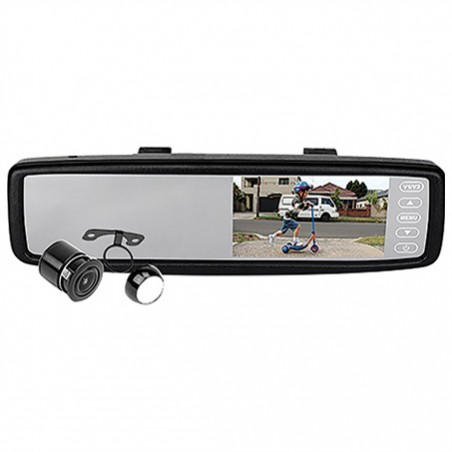KIT MONITOR AXIS REAR VIEW MIRROR CLIP-ON WITH CAMERA