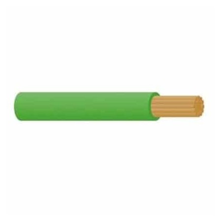 WIRE 4MM SINGLE CORE CABLE GREEN 30M