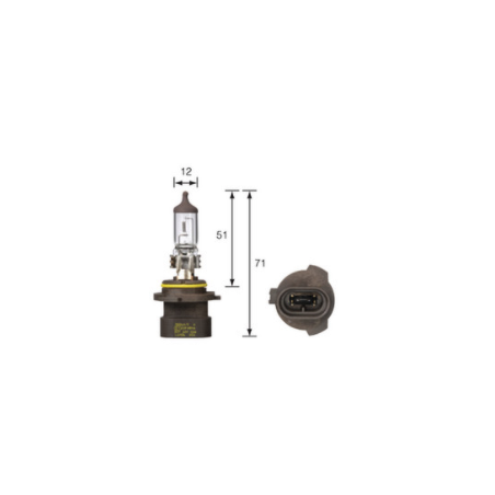 LIGHTING HB4A HALOGEN GLOBE VOLT 51 WATT