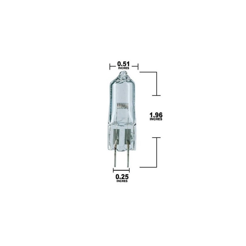 LIGHTING GLOBE HALOGEN BI PIN 24 VOLT 100 WATT