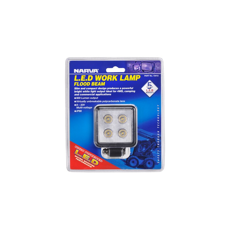 LIGHTING LED WORK LIGHT 12-24 VOLT FLOOD BEAM