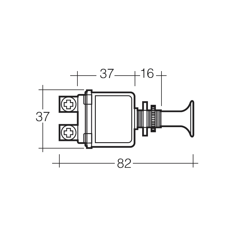 ELECTRICAL SWITCHES ON/OFF PUSH-PULL HEADLAMP SWITCH