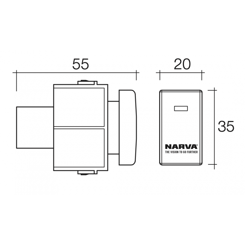 ELECTRICAL BEACON LIGHT SWITCH NISSAN APPLICATION OFF-ON LED