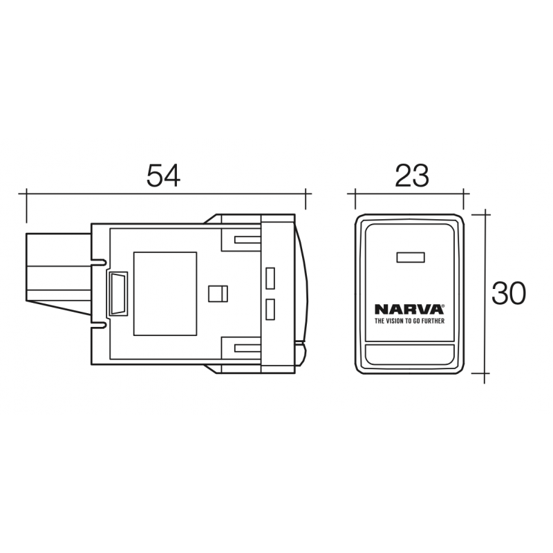 ELECTRICAL BEACON LIGHT SWITCH NISSAN APPLICATION OFF-ON LED